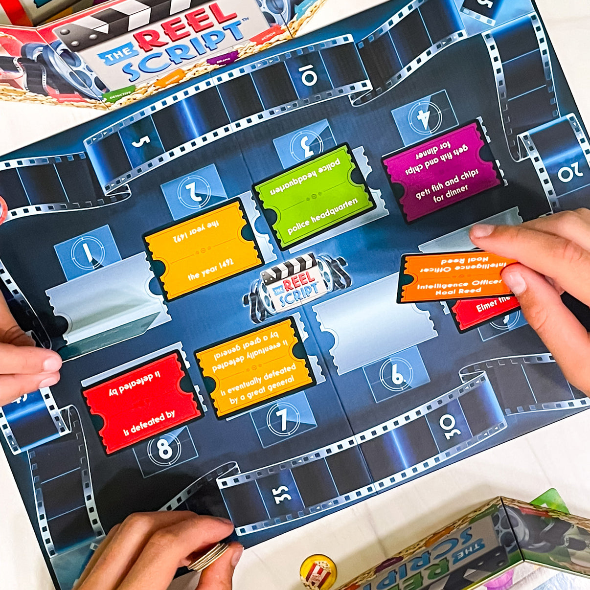 The Reel Script Board Game – SimplyFun