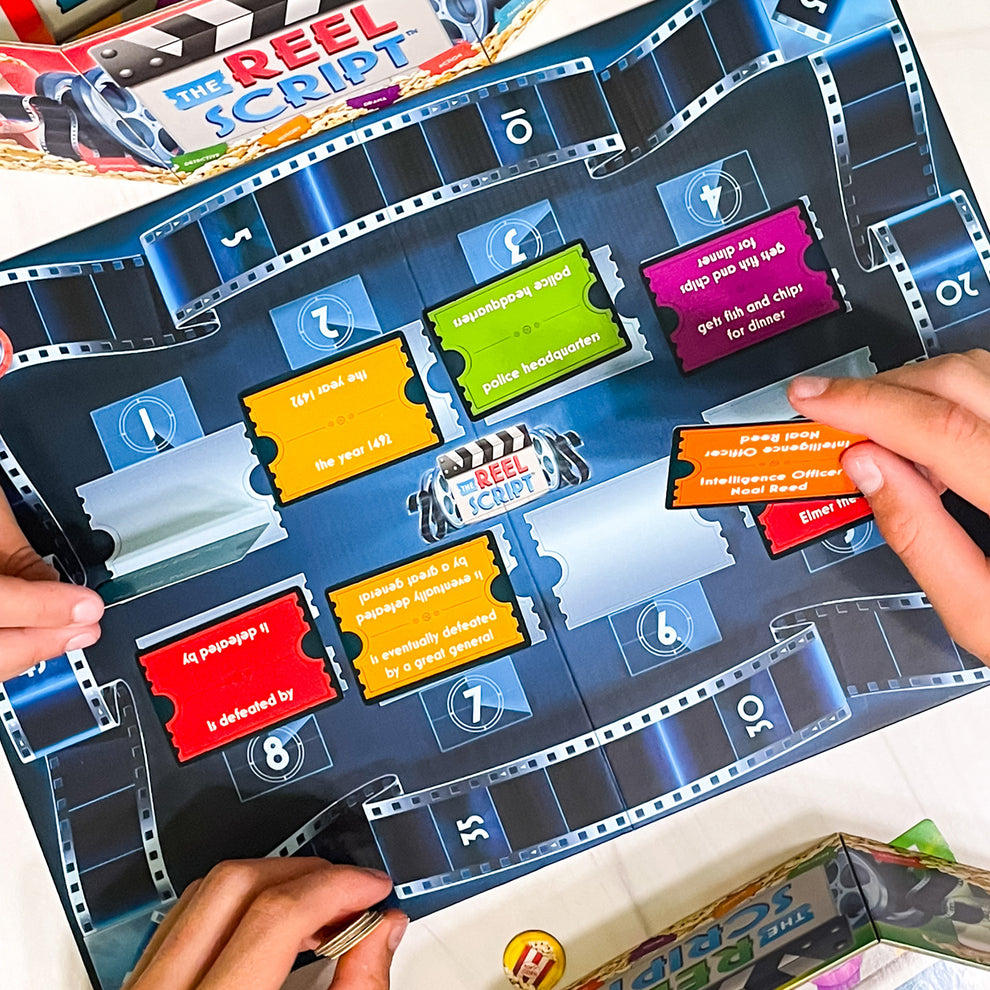 The Reel Script Board Game – SimplyFun