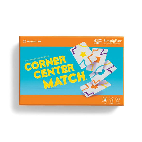 Colorful card matching game Corner Center Match – SimplyFun